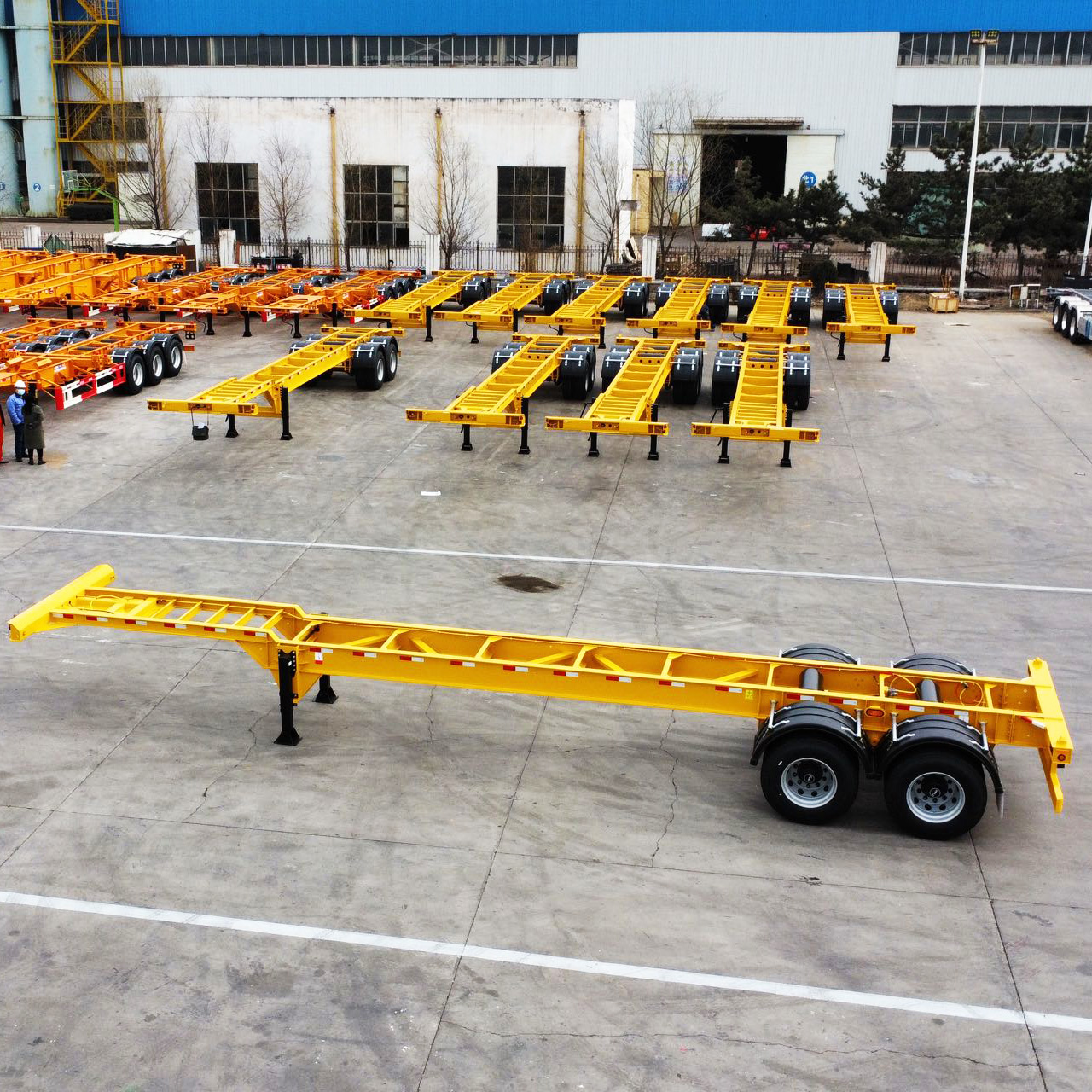 45ft Container Chassis for ISO Tunnel Container Transportation - Buy ...