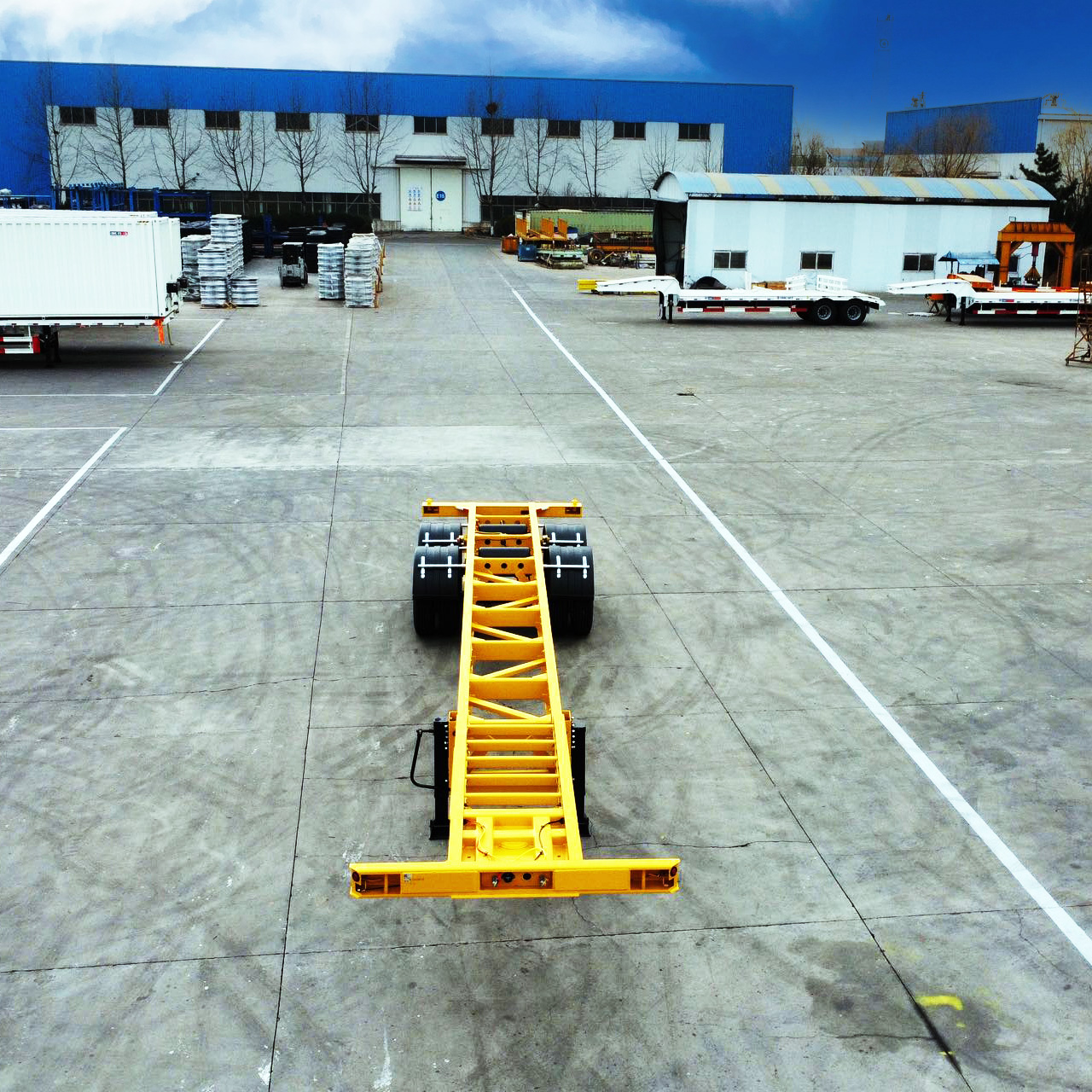 45ft Container Chassis for ISO Tunnel Container Transportation - Buy ...