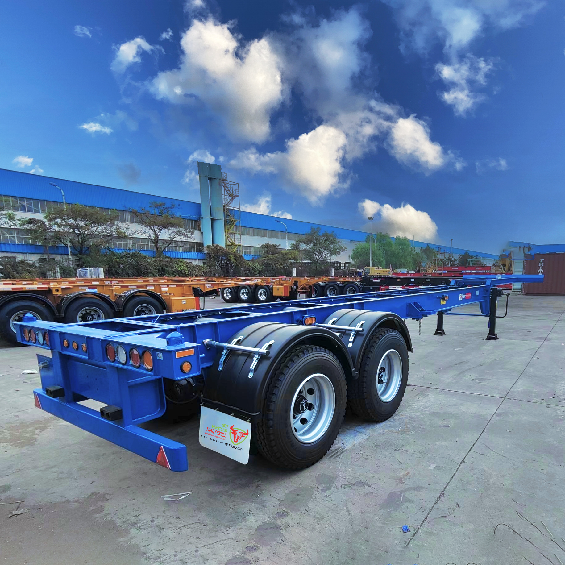 45ft Container Chassis for ISO Tunnel Container Transportation - Buy ...