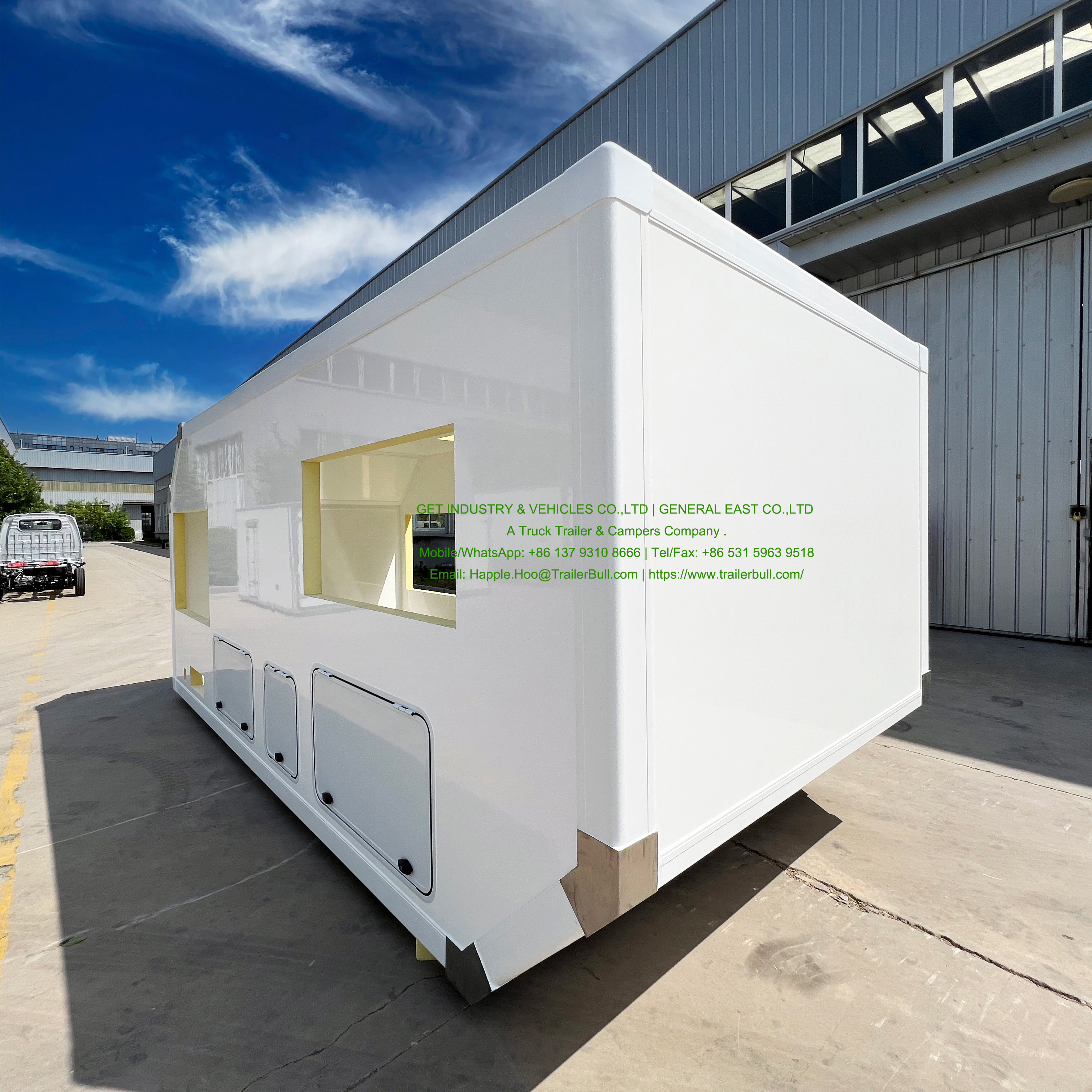 16ft Road Traveling Departure Angle Individual Truck Camper Box for ...