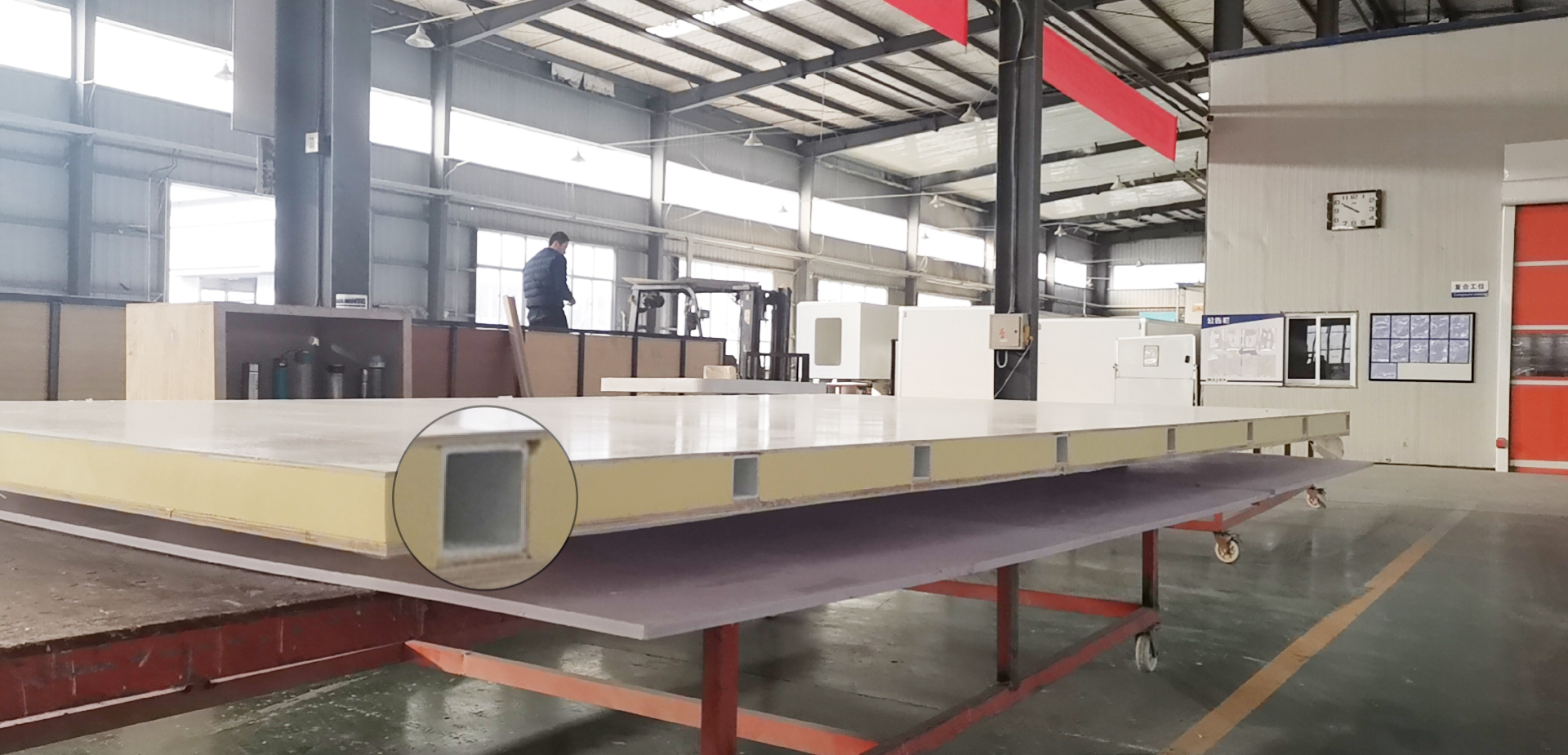 RV Floor Cross Beam Pre-Embedded Structural Composite Sandwich Panels ...