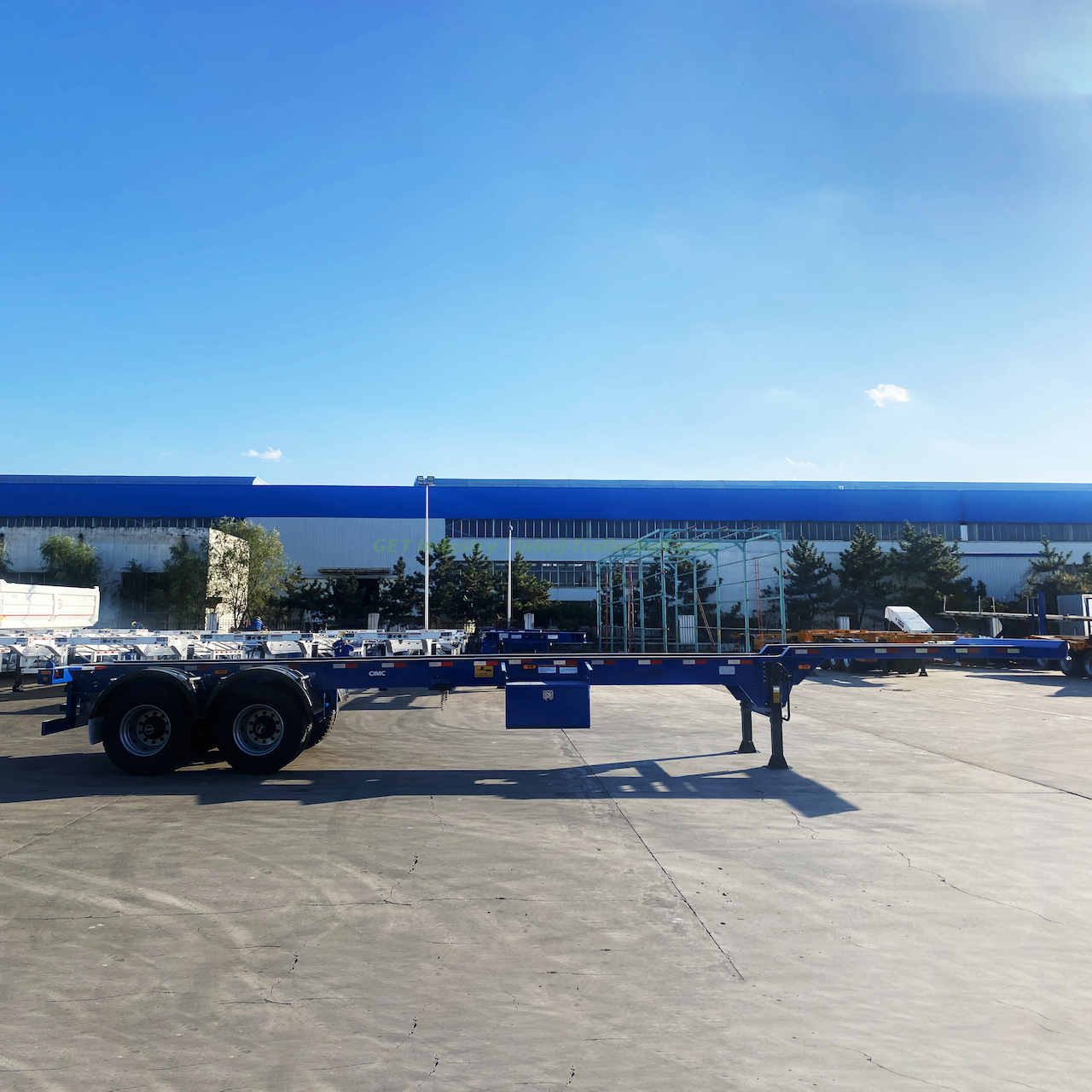 Light ISO America Model 40ft Intermodal Container Chassis Semi Trailer ...