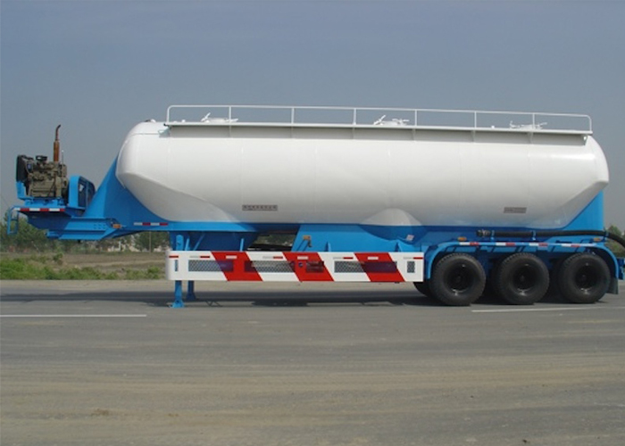 37000L Dry Bulk Pneumatic Tanker Semi Trailers with 3 Axles for Bulk ...