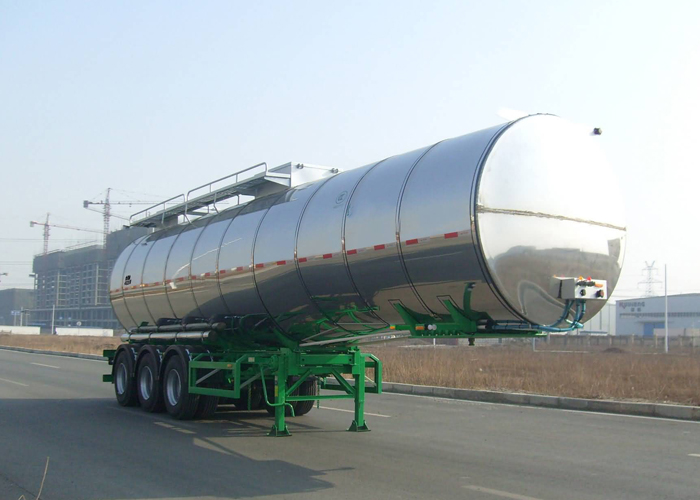 43500L Insulated Carbon Steel Tank Semi Trailer with 3 Axles for Palm ...
