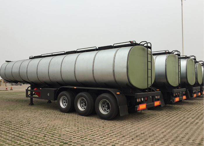 36000L INSULATED Carbon Steel Tank Semi Trailer with 3 Axles for Palm ...