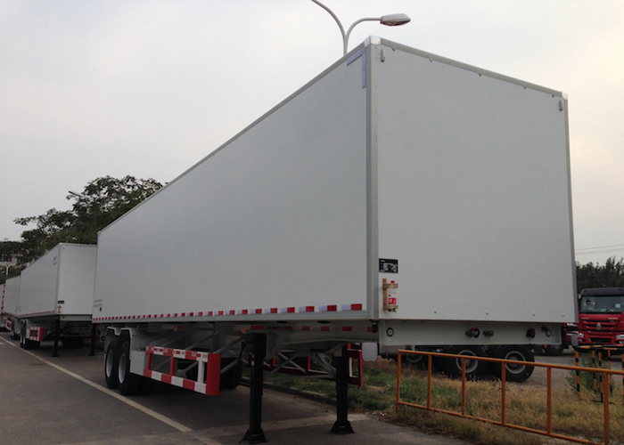 40ft Insulated Box semi trailer with 2 axles for food and fruits ...
