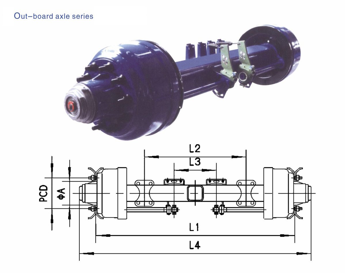 American Type axles Out–board Axle 8T-20T - Buy American Type axles Out ...