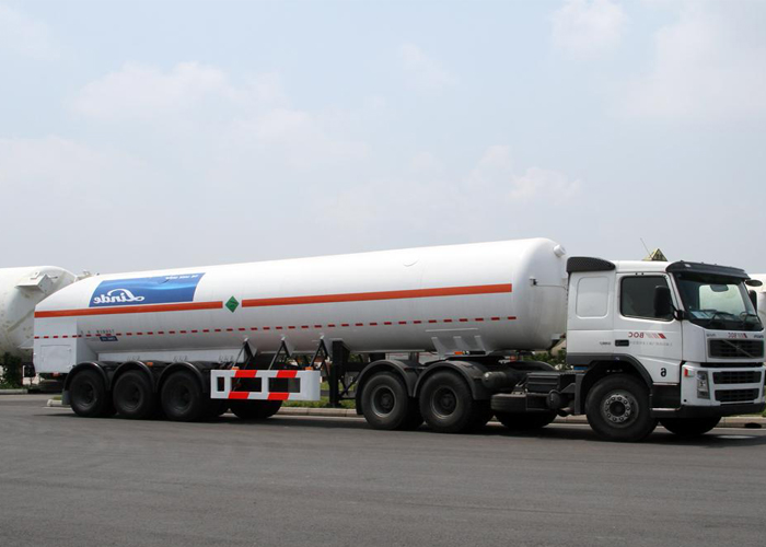 LNG Tanker Semi Trailer,52600L LNG Tanker semi trailer with 3 axles for ...